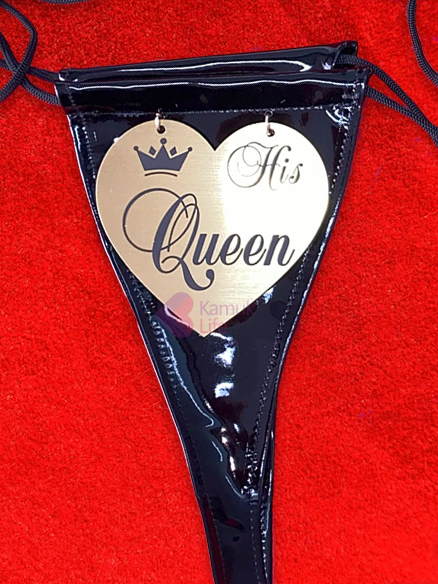 Black Latex King & Queen Lingerie Set – Intimacy Hub